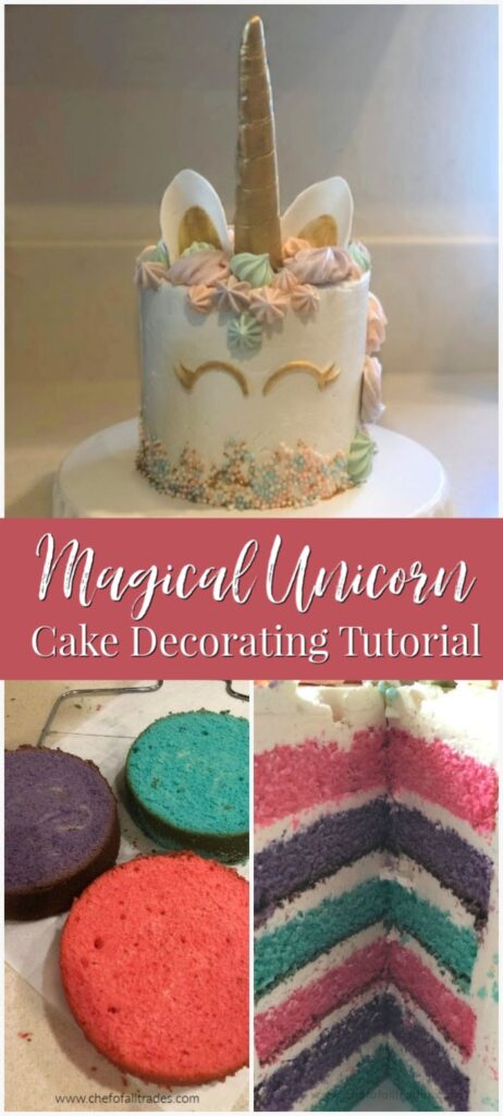 Magical Unicorn Cake Decorating Tutorial - Cakes - Chef of All Trades